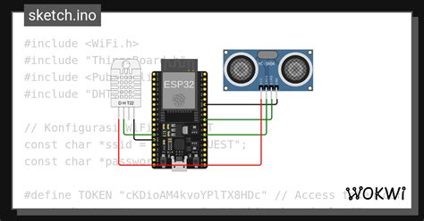 Ultrasonik Dht Wokwi Esp32 Stm32 Arduino Simulator