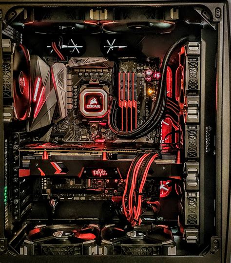 My AMD Home Setup 2700X 4 3GHz Trident Z RAM 3472MHz CL14 Red Devil Vega 64 R Ryzen