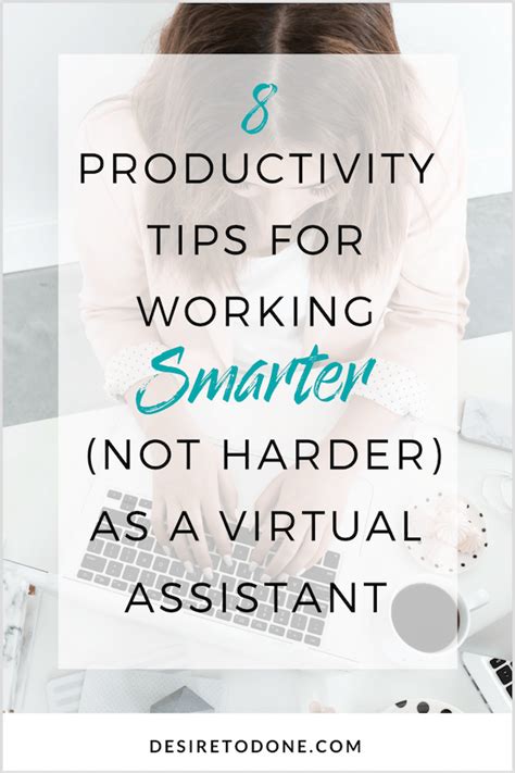 8 Productivity Tips For Working Smarter Not Harder As A Virtual