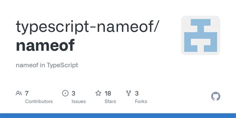 Github Typescript Nameofnameof Nameof In Typescript