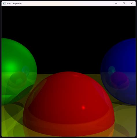 Github Dosalockwin32raytracer Raytracing With Win32 Handles