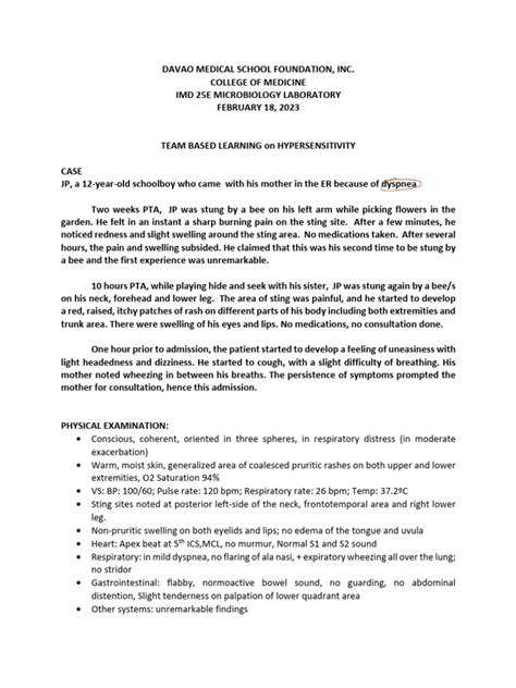Hypersensitivity Pdf Allergy Immunology