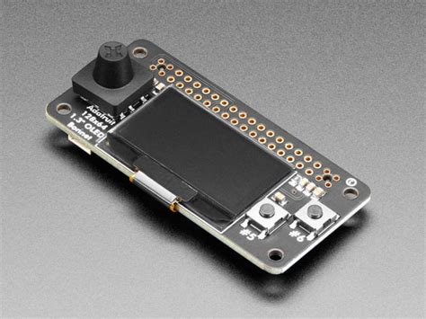 adafruit 1 3 inch 128x64 oled bonnet for raspberry pi kiwi electronics