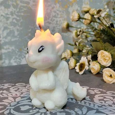 قالب سیلیکونی شمع اژدها 4 لوازم هنری آبتین