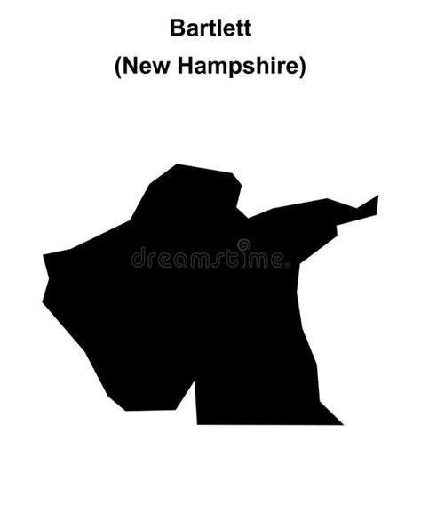 Bartlett Outline Map Stock Vector Illustration Of Area 387573617