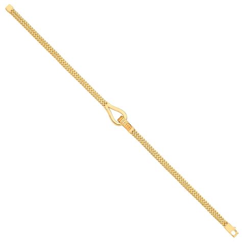 9ct Yellow Gold Herringbone Hook Bracelet 400 5 Reviews Samuel Perry