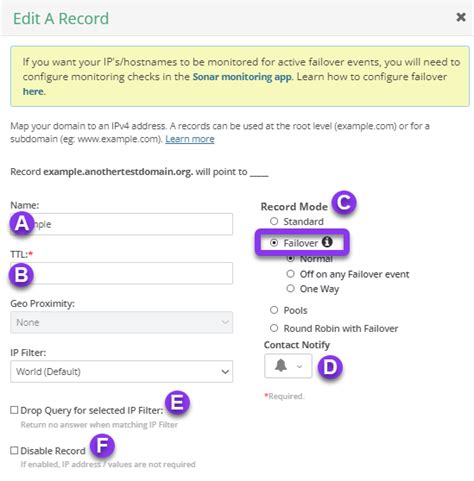 How To Configure Failover With Ip Filters Constellix Dns