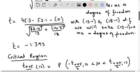 Solved The Data Shown Represent Two Random Samples Gathered From Two