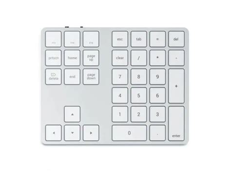 Tastature I Misevi Satechi Aluminum Bluetooth Extended Keypad Silver St Xlabks Lirs