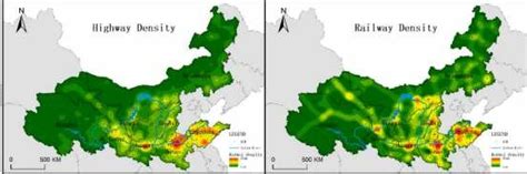Kernel Density Of Highway And Railway Download Scientific Diagram
