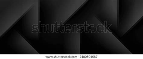 Black Abstract Background Overlapping Layer Great Stock Vector Royalty
