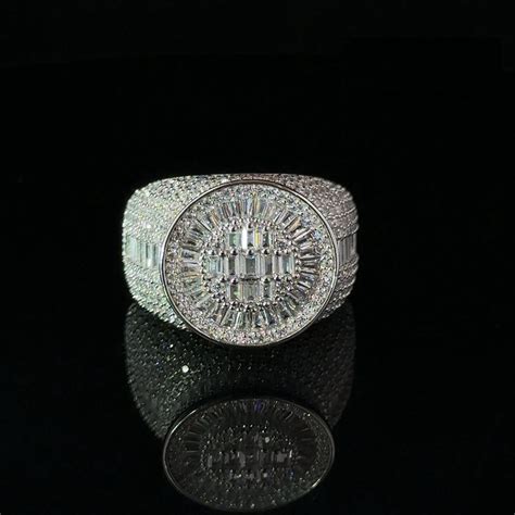 Sheen 925 Cz Rhodium Mens Iced Out Ring 9222421 Watches