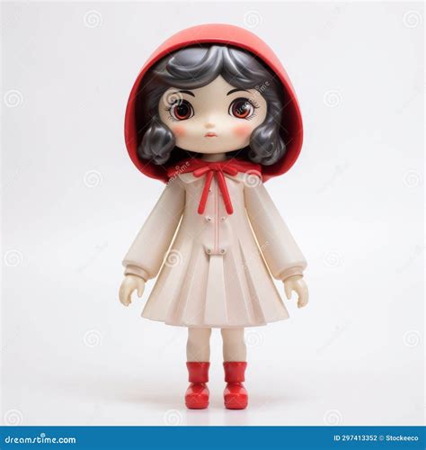 Mila Lil Red Riding Hood Vinyl Toy With Monochromatic Depth Stock