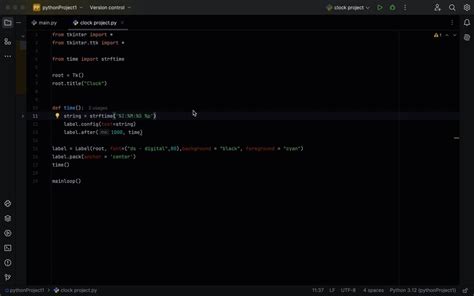Python Digitalclock Coding Gui Projectcomplete Learning Pooja Bejjanki