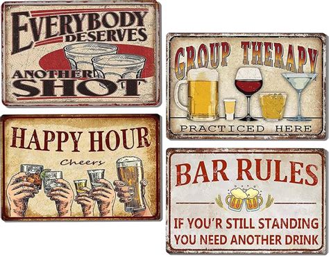 Funny Drinking Bar Signs