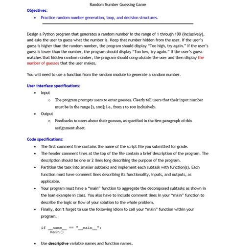 Solved Python Random Number