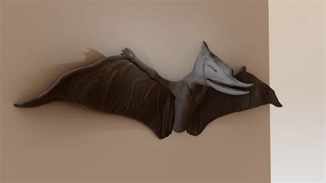 Stl File Pterodactyl Dinosaur Head Flying Wall Mount 🦖 ・3d Printable