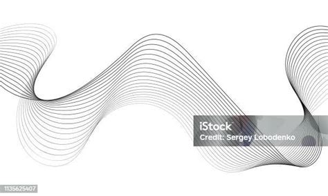 디자인에 대 한 추상 웨이브 요소입니다 디지털 주파수 트랙 이퀄라이저 양식에 일치 시키는 라인 아트 배경입니다 벡터 일러스트입니다 혼합 도구를 사용 하 여 만든 선과