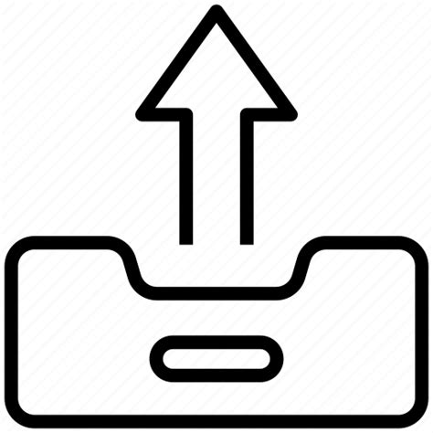 Drawer File Document Output Cabinet Arrow Upload Icon Download On Iconfinder