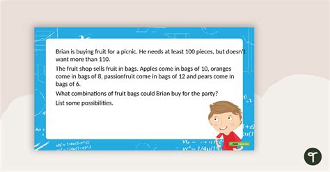 Open Ended Maths Problem Solving Powerpoint Upper Primary Teach Starter