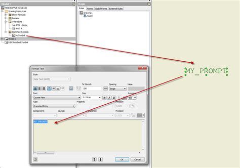 Put A Drawing View Name To Prompted Entry Symbol Autodesk Community