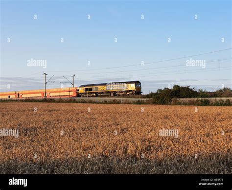 Gbrf Class 66 Locomotive 66716 Hauls The Garston Car Terminal To