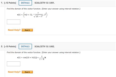 Solved 1 [ 15 Points] Details Scalcet9 13 1 001 Find The