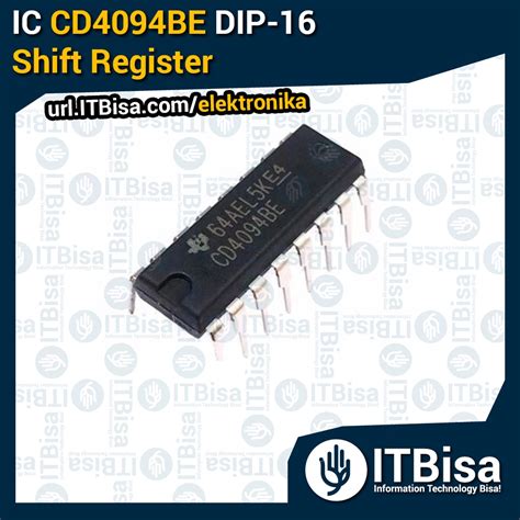 Jual Itbisa Ic 4094 Cd4094 Be Cd4094be Dip 16 Shift Register Dip16 16p 16 Pin Kaki 7 Segment 8