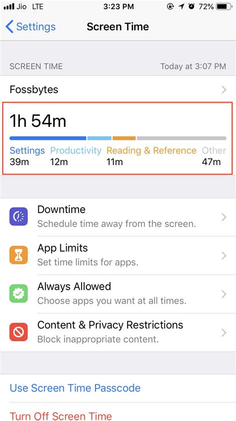 how to track app usage on iphone and limit screen time