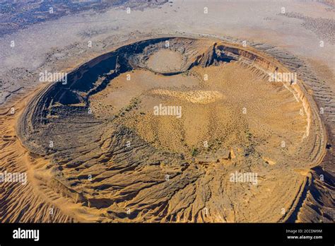 Aerial View Of The Maar Type Volcanic Crater Cater Cerro Colorado In