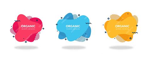 Premium Vector Modern Abstract Shape Composition Design Set