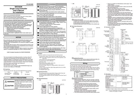Sdc35 36 Single Loop Controller User`s Manual Manualzz