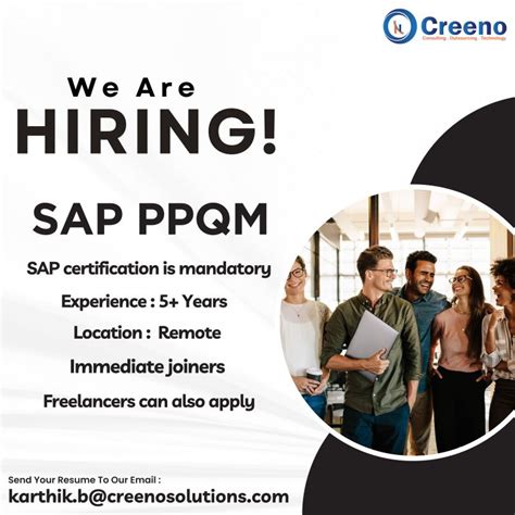 Hiring Hiringnow Sap Sapppqm Ppqm Experience Remote Remotejobs Sapcartification