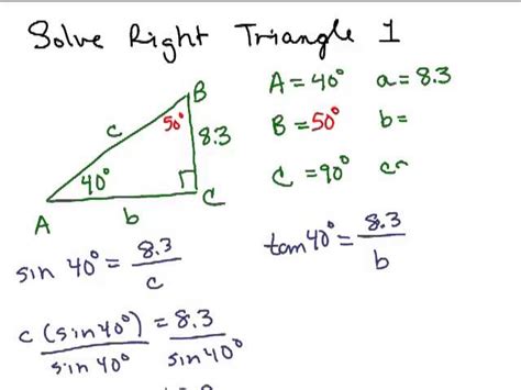 Right Triangle Trigonometry Example Problems