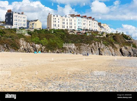 Tenby Pembrokeshire Wales Tenby South Beach And St Catherines Island