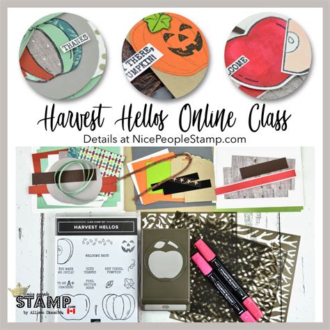 Harvest Hellos Online Class Nice People Stamp
