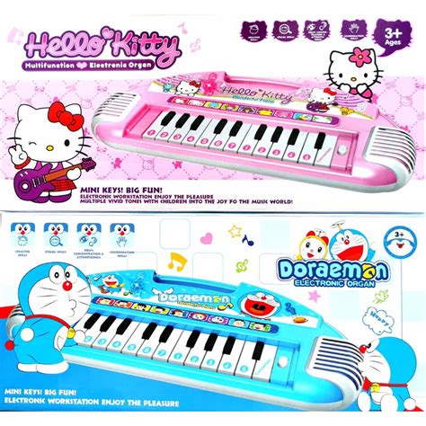 Free Battery Hello Kitty Doreamon Electronic Music Organ Piano