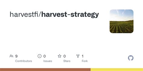 GitHub Harvestfi Harvest Strategy