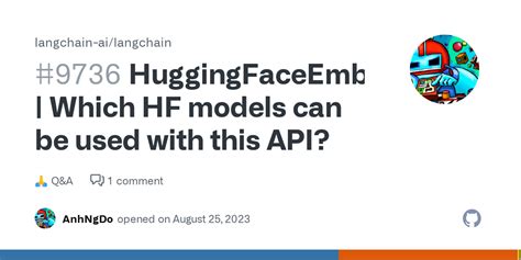 Huggingfaceembeddings Which Hf Models Can Be Used With This Api · Langchain Ai Langchain