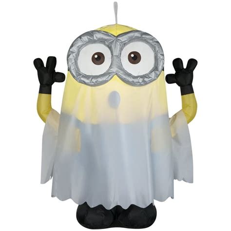 Gemmy Airblown Inflatable Hanging Minion As Ghost Universal 35 Ft