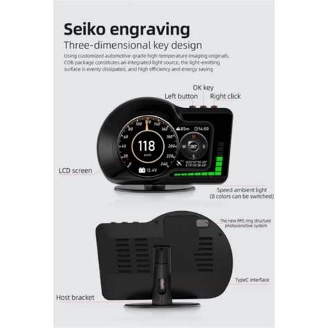 jual hud f15 obd2 gps tpm display speedometer smart gauge techometer mobil shopee indonesia