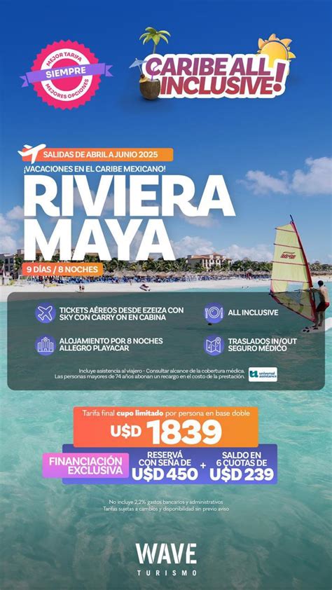 Marita Y Wave Viajes Te Ofrecen El Caribe Mexicano En Cuotas Ayacucho Al Día