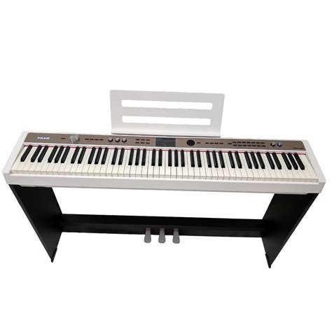 Nux Professional Digital Piano Nu-20 Arctic White W/Stand - Jim Laabs ...