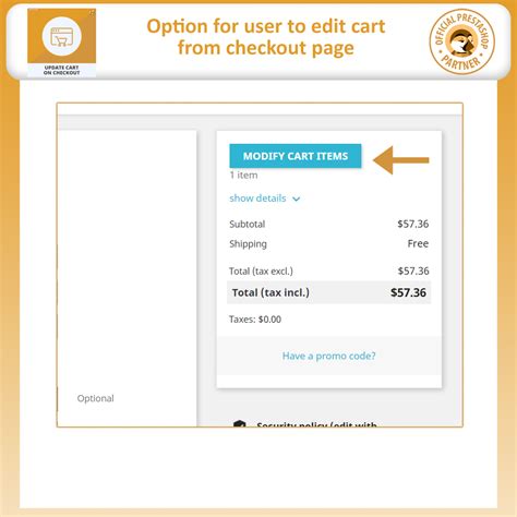 Prestashop Update Cart On Checkout Module