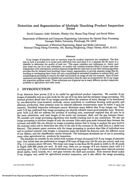Pdf Detection And Segmentation Of Multiple Touching Product