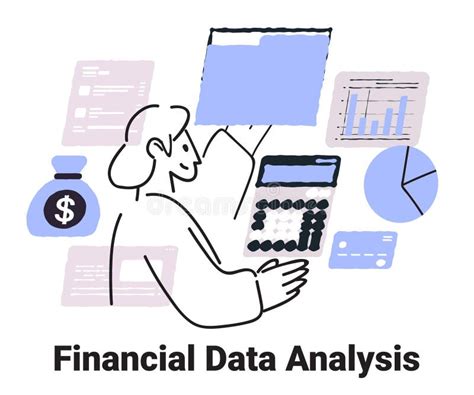 Financial Data Analysis Concept With Charts Calculator Money Bag And