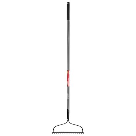 Husky 57 In Fiberglass Handle 16 Tines Bow Rake 77105 941 The Home Depot