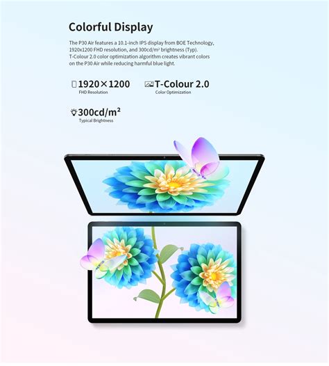 Teclast P30 Air Tablet 10 1 Cal 1920x1200 IPS Android 12 4GB 64GB ROM MT6762 Octa Core 4G