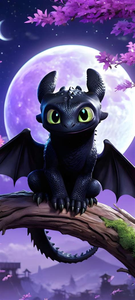 Toothless Dragon Wallpaper Iphone Black Fury Dragon Chimuelo Dragon