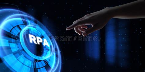 Rpa Robotic Process Automation Technology Innovation Concept Hand